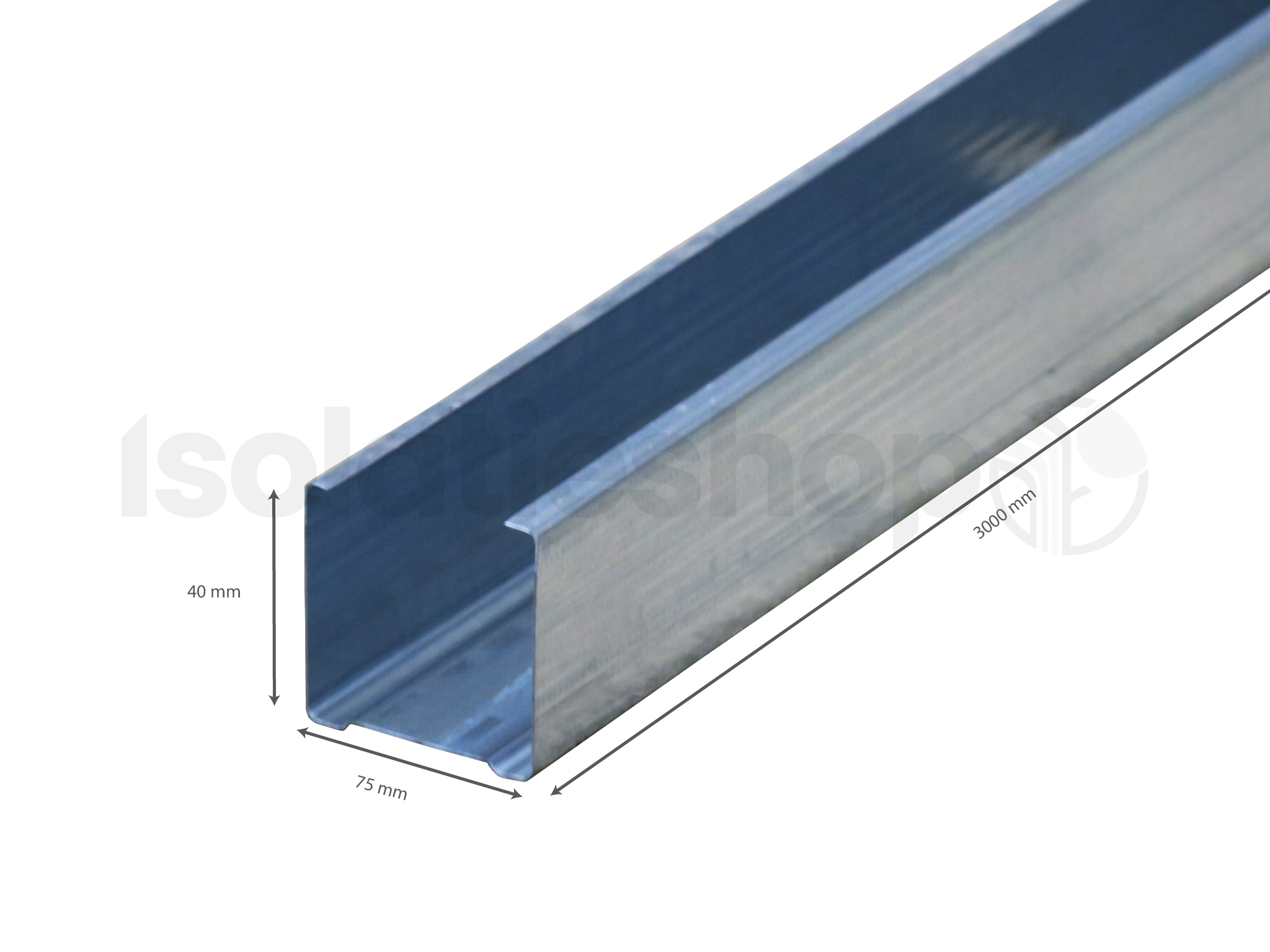 Metal Stud profiel C75 3000mm - De Isolatieshop
