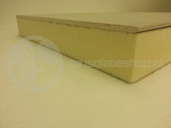 PIR + Gips RK 1200x600x90+9,5mm Rd:4.09 zolderisolatie - De Isolatieshop